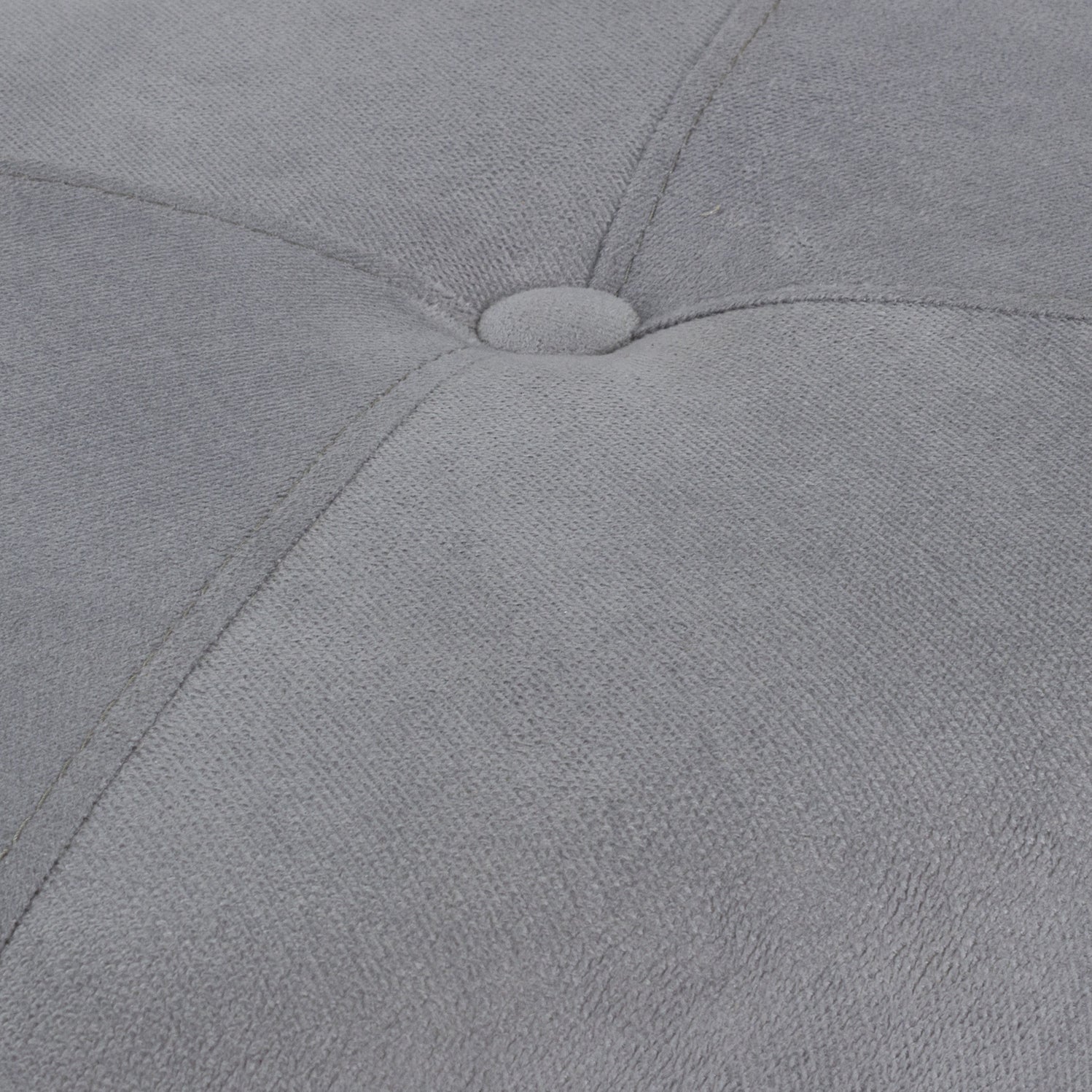 Puff Omega Microfibra Gris — Muebles Jamar Panamá