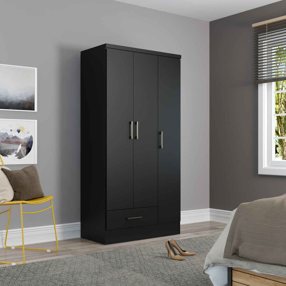 Ropero Aktual Negro — Muebles Jamar Panamá