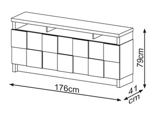 Bifé Ferreira Off White — Muebles Jamar Panamá