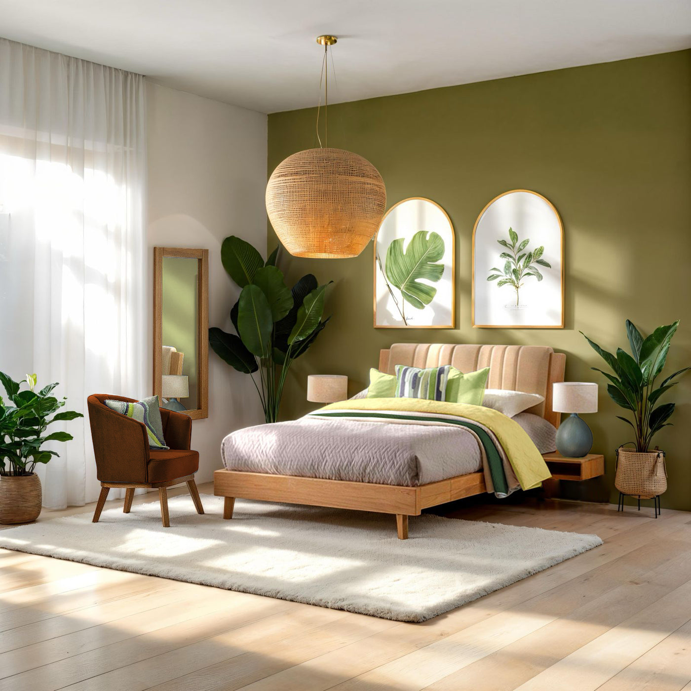 Recámara Full Piero Natural/Marfil — Muebles Jamar Panamá