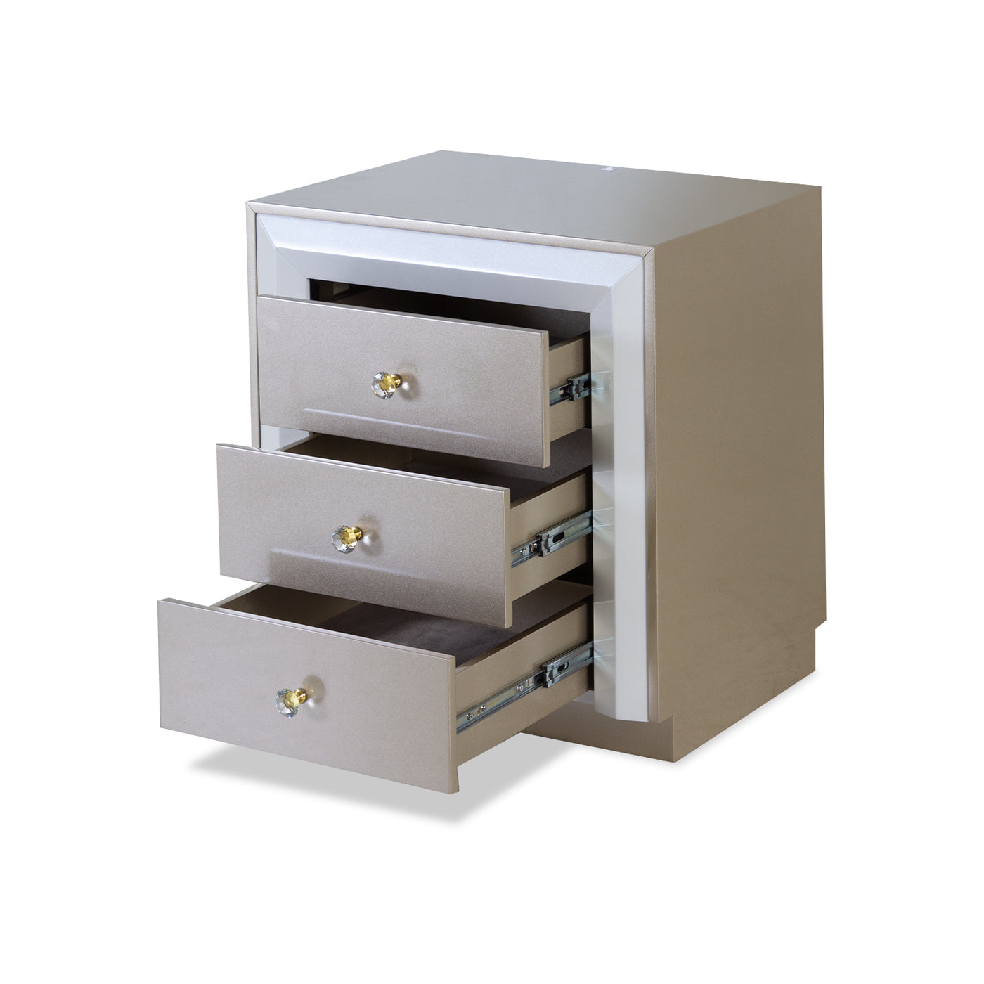 Recámara Queen Barrett Beige Perla,Champaña — Muebles Jamar Panamá