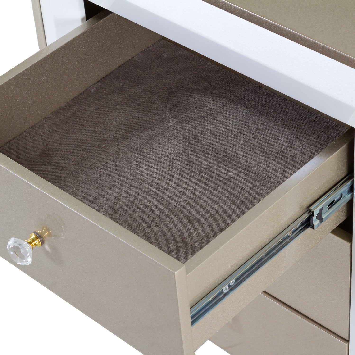 Recámara Queen Barrett Beige Perla,Champaña — Muebles Jamar Panamá