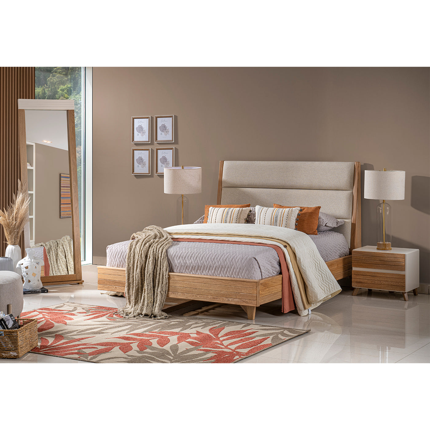 Recámara Full Aston Beige,Natural — Muebles Jamar Panamá