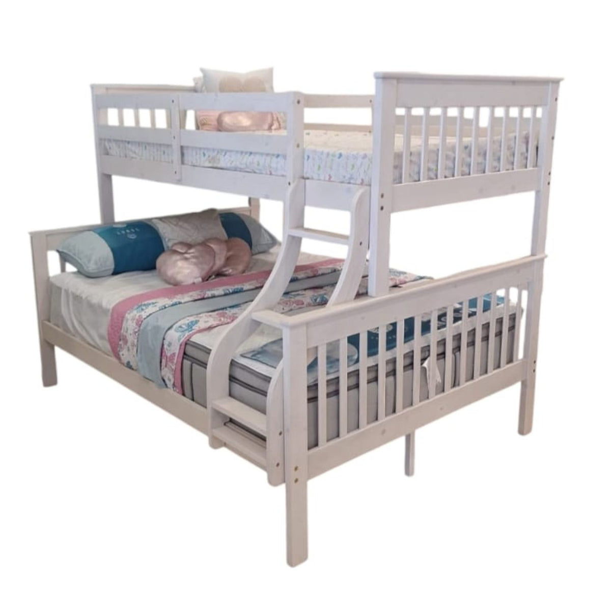 Litera Mixta Twin-Full Alina Blanca — Muebles Jamar Panamá