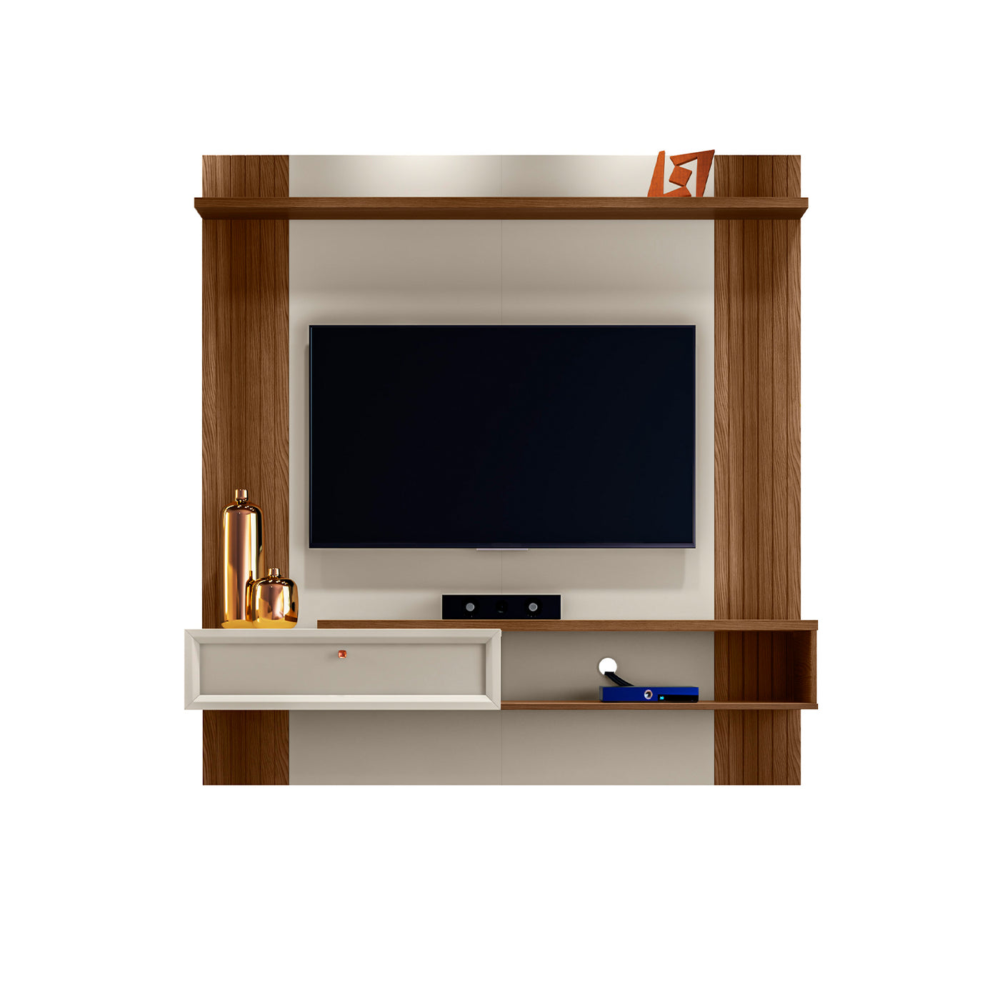 Panel de Tv Almeira Natural, Off White — Muebles Jamar Panamá