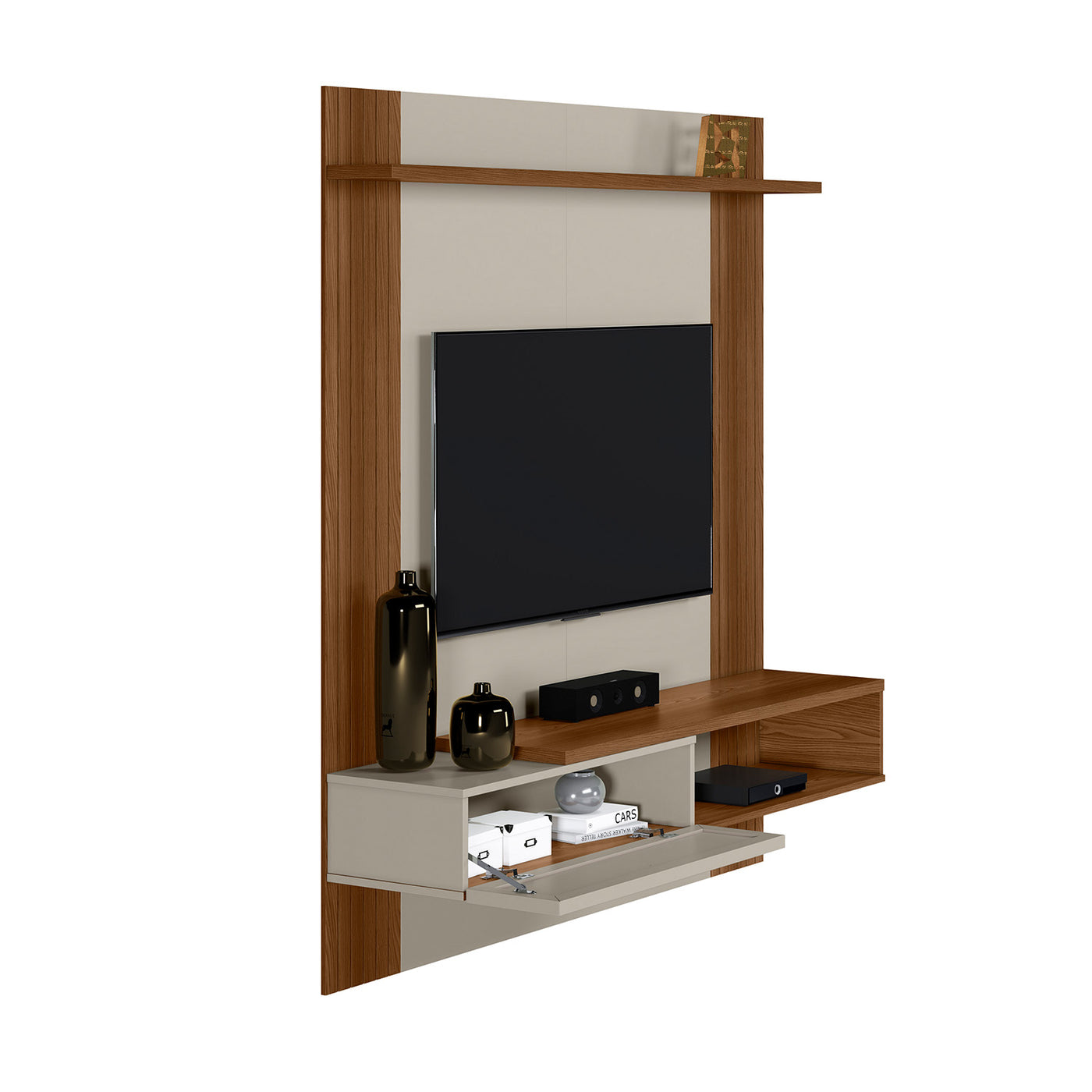 Panel de Tv Almeira Natural, Off White — Muebles Jamar Panamá