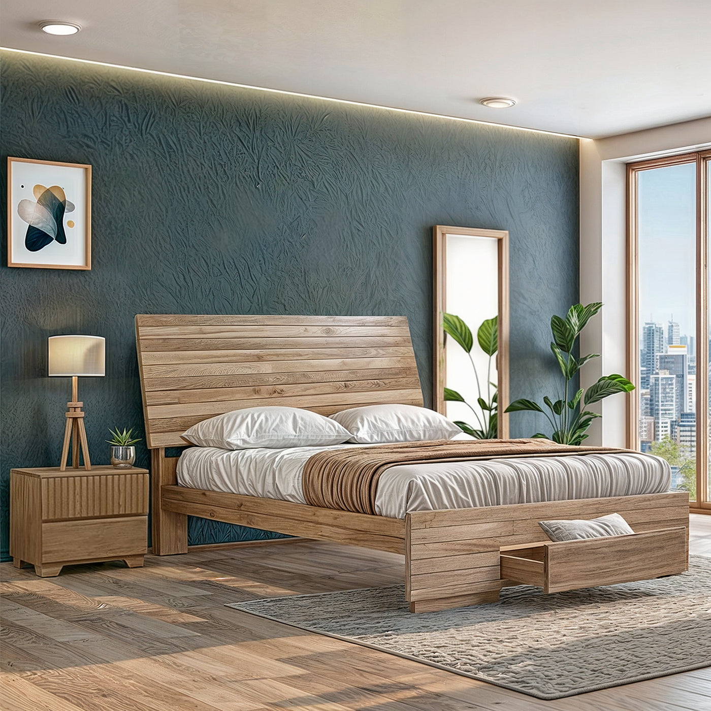 Recámara Full Cox Natural — Muebles Jamar Panamá