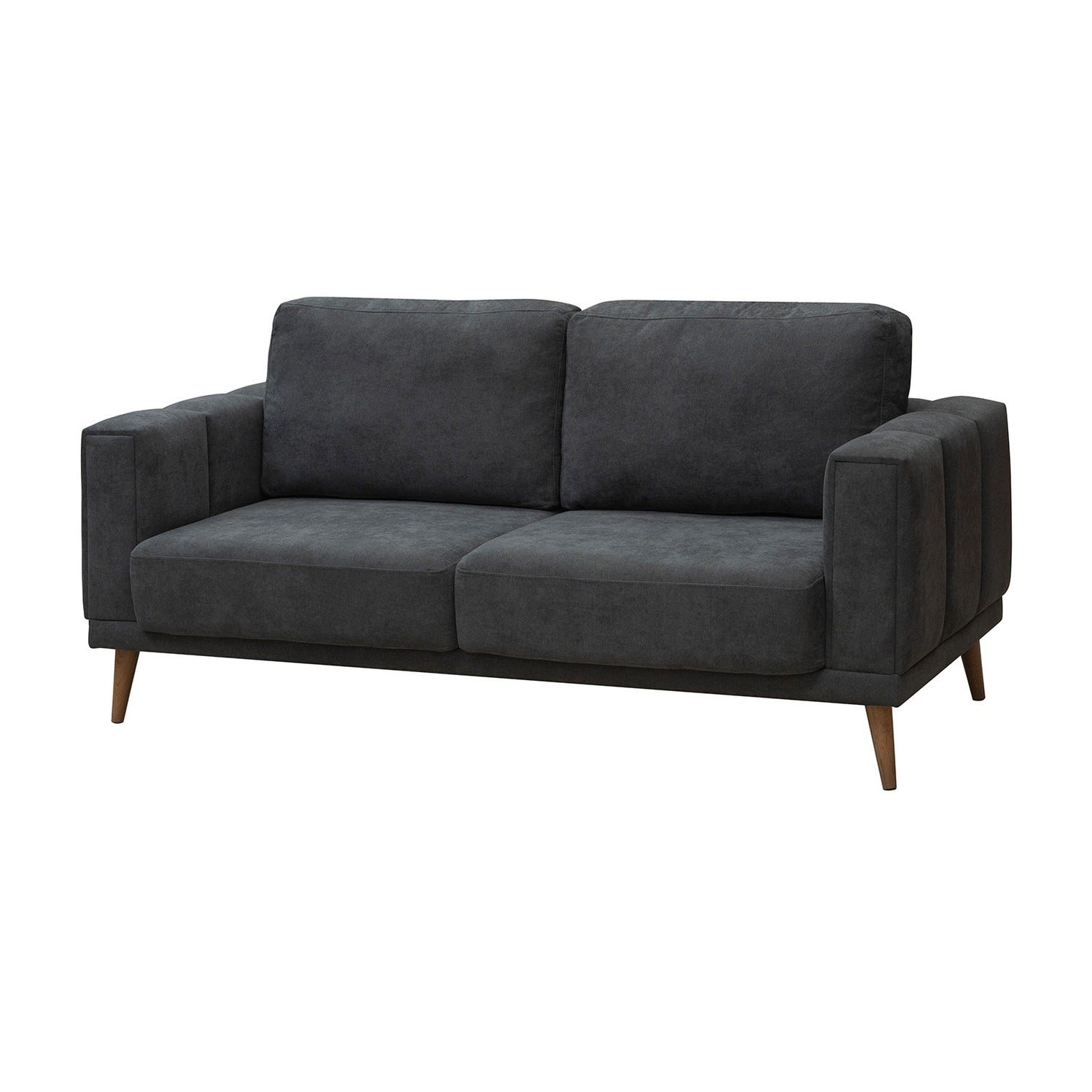 Sofá 3 Puestos Atenas Microfibra Kazan Plomo, Natural — Muebles Jamar ...