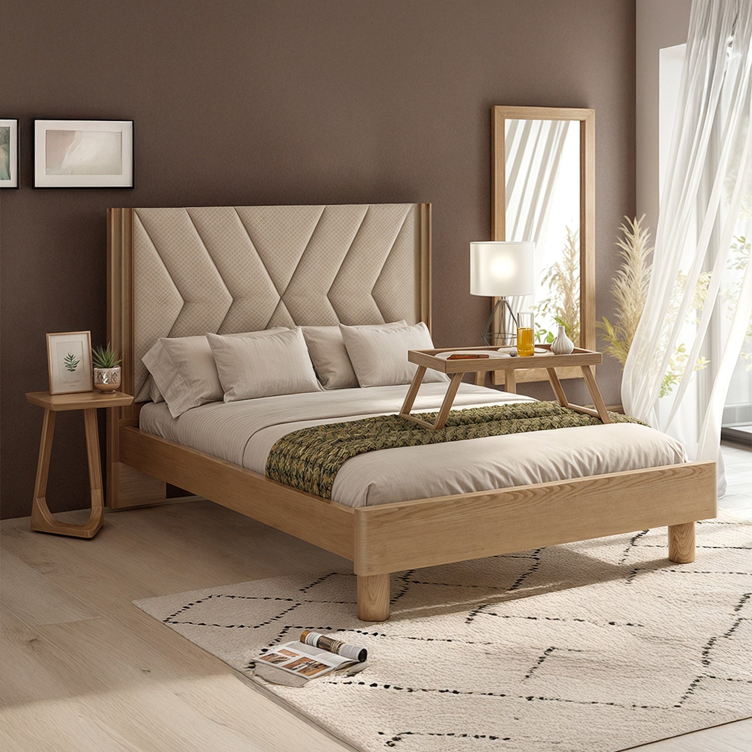 Recámara Full Artemisa Natural, Marfil — Muebles Jamar Panamá