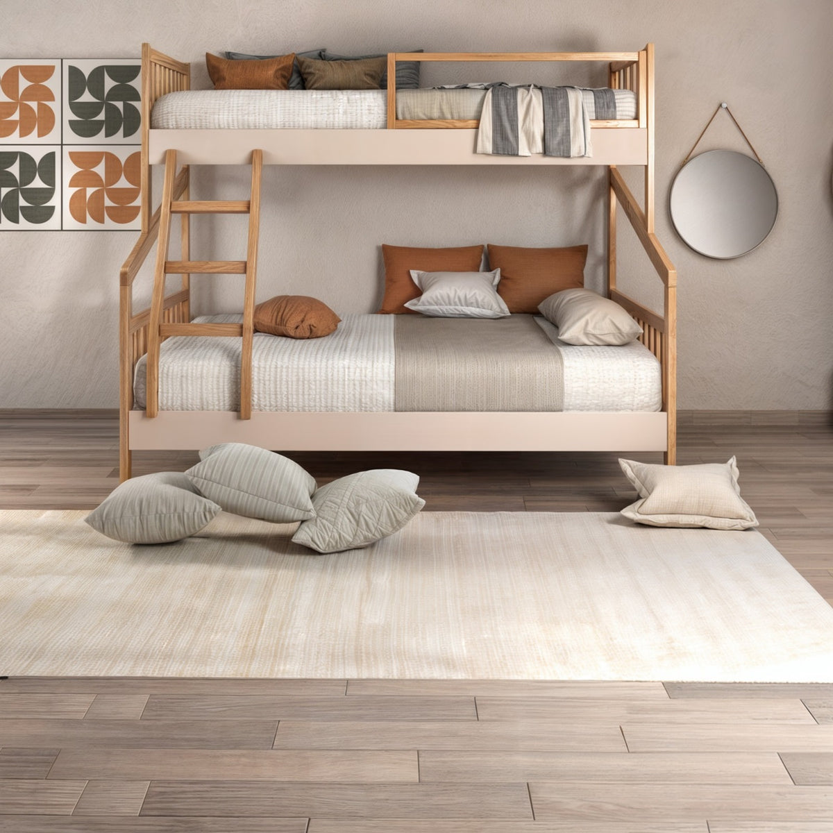 Litera Isis Mixta Natural, Off White — Muebles Jamar Panamá