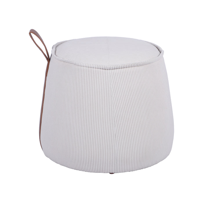 Puff Winny Velvet Beige — Muebles Jamar Panamá