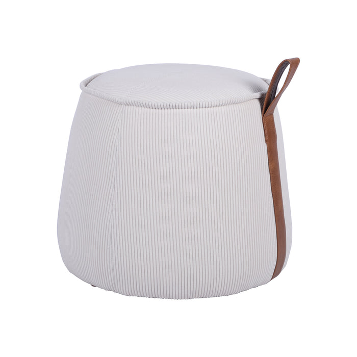 Puff Winny Velvet Beige — Muebles Jamar Panamá