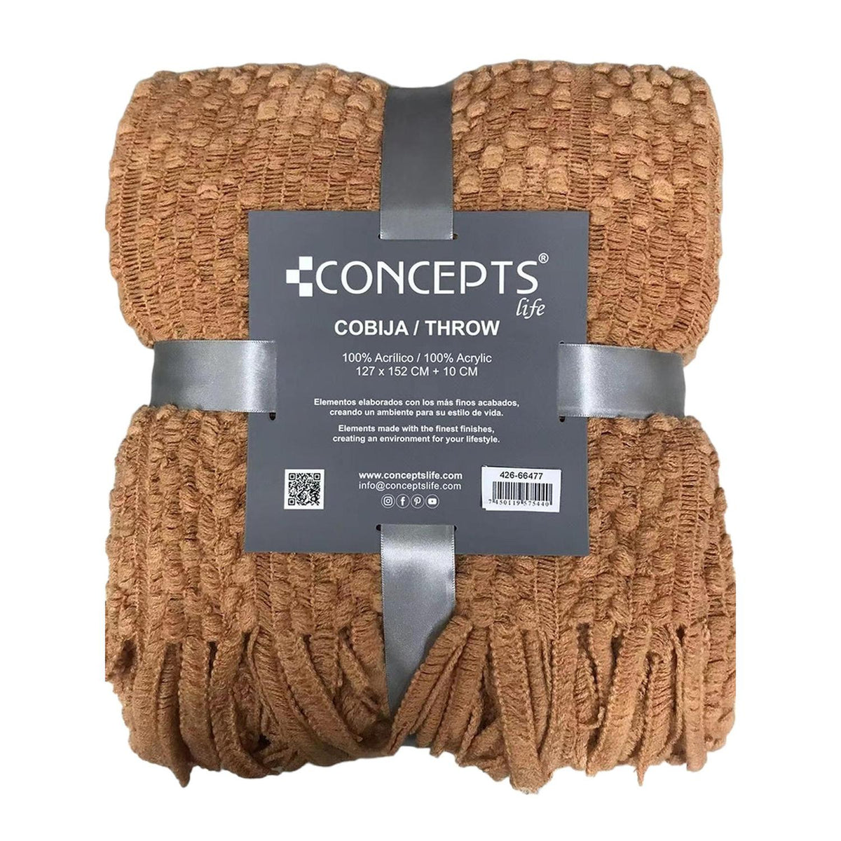 Manta 152X127X0.5Cm Choco Claro — Muebles Jamar Panamá