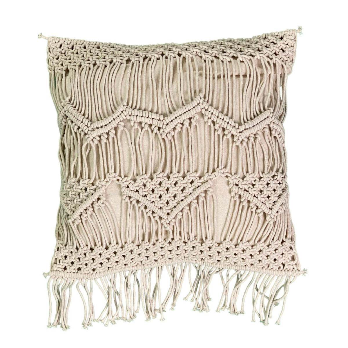 Cojin 45X45X1 Off White/Natural Tejido — Muebles Jamar Panamá