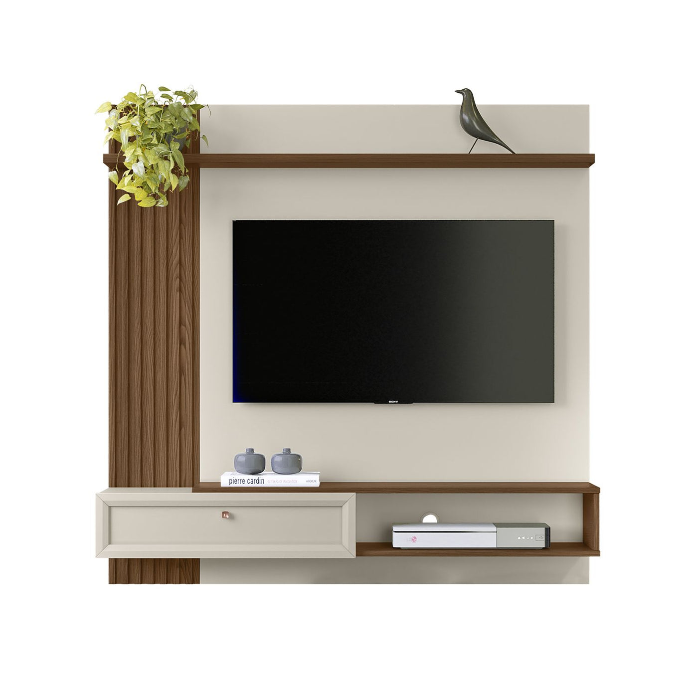 Panel de Tv Pier Natural, Off White — Muebles Jamar Panamá