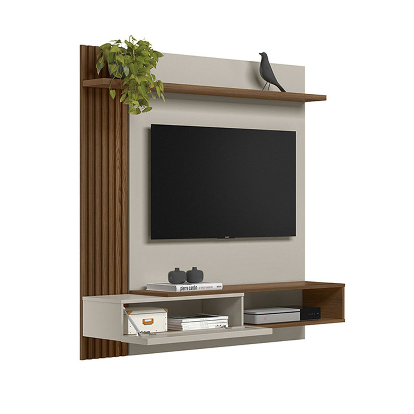 Panel de Tv Pier Natural, Off White — Muebles Jamar Panamá